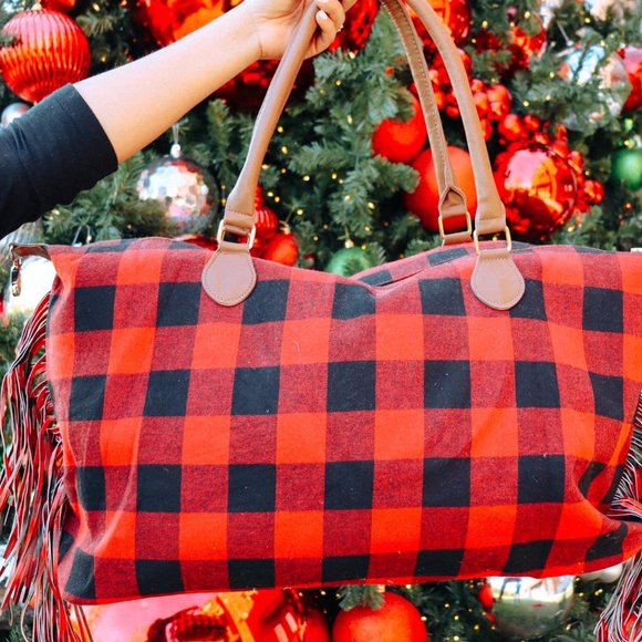 Bags | Weekender Bag In Buffalo Plaid | Poshmark